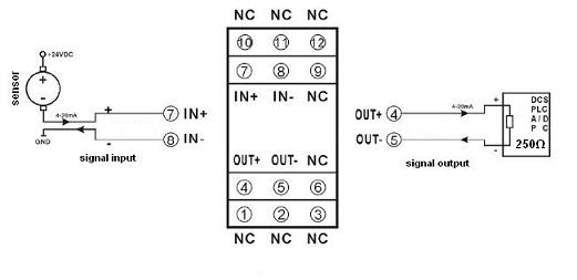 4-20mA to 4-20mA passive signal converters